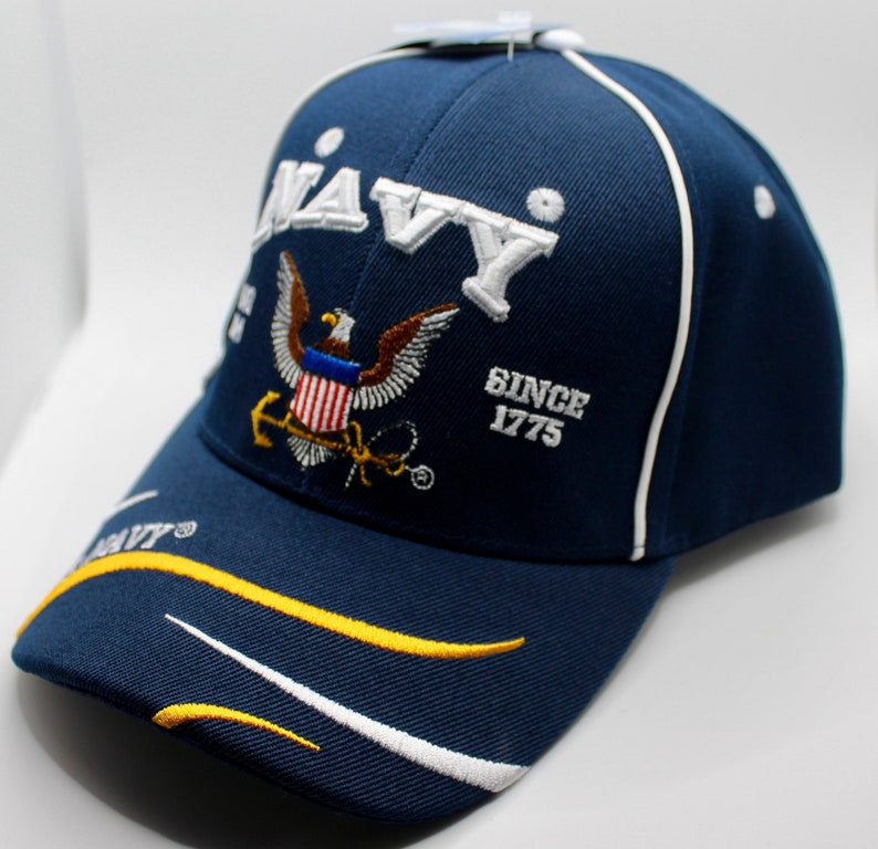 U.S. Navy Blue Hat. Big Eagle Navy Logo Cap. Navy Hat. USN Hat ...