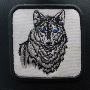 Wolf Baseball Black Hat. Majestic Wolf Embroidered Baseball Hat. Wild ...