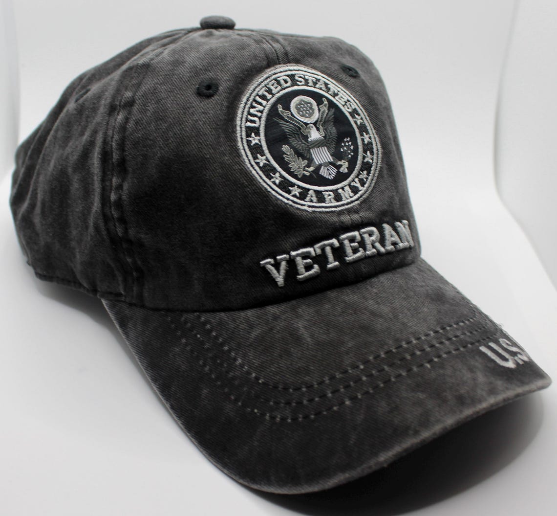 Veteran Army Hat. Army Logo Black Hat. US Army Baseball Hat. US Hat ...
