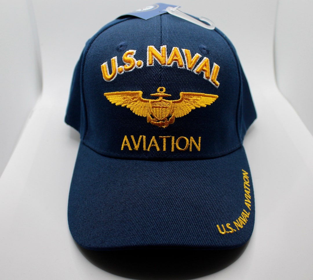 U.S. Naval Aviation Hat. U.S Navy Blue Cap. US Navy Baseball Hat. US ...