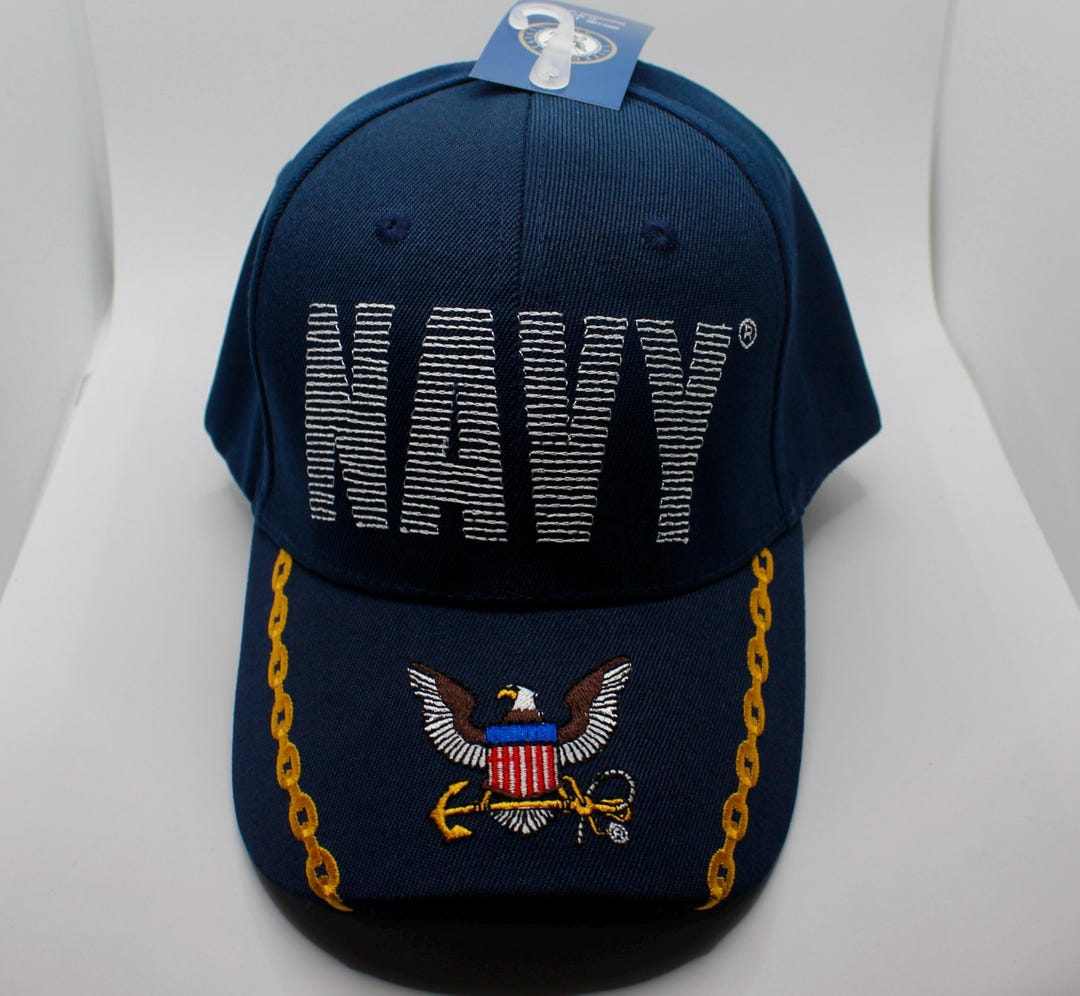 Navy Hat. U.S Navy Cap. US Navy Big Letter Hat. Veteran Hat. Military ...