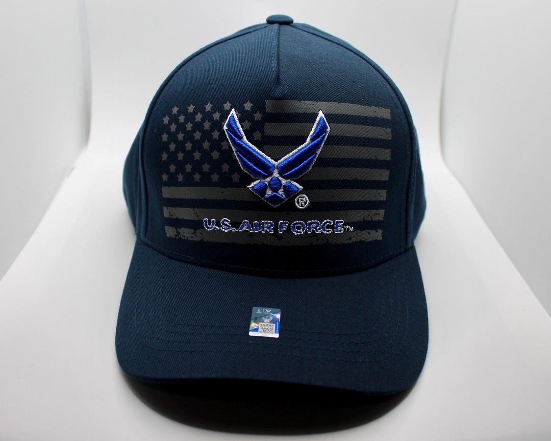 U.S Air Force Flag Hat. Air Force Blue Logo Blue Cap. USAF American ...