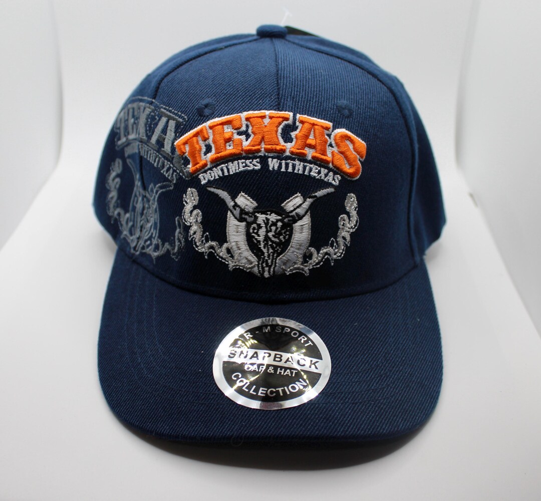 Texas Longhorn Hat. Don't Mess With Texas Baseball Hat. Longhorn Blue ...