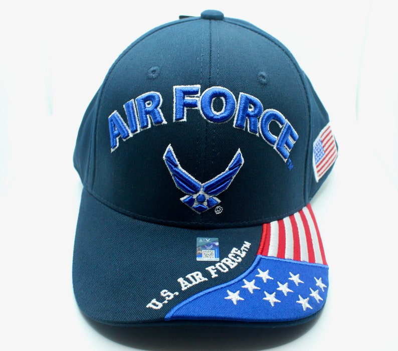 U.S. Air Force Hat. U.S Air Force Logo Cap. USAF American Flag Blue Hat ...