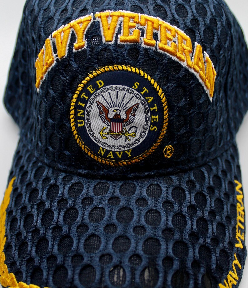 U.S. Navy Seal Hat. Navy Logo Blue Cap. US Navy Veteran Baseball Hat ...