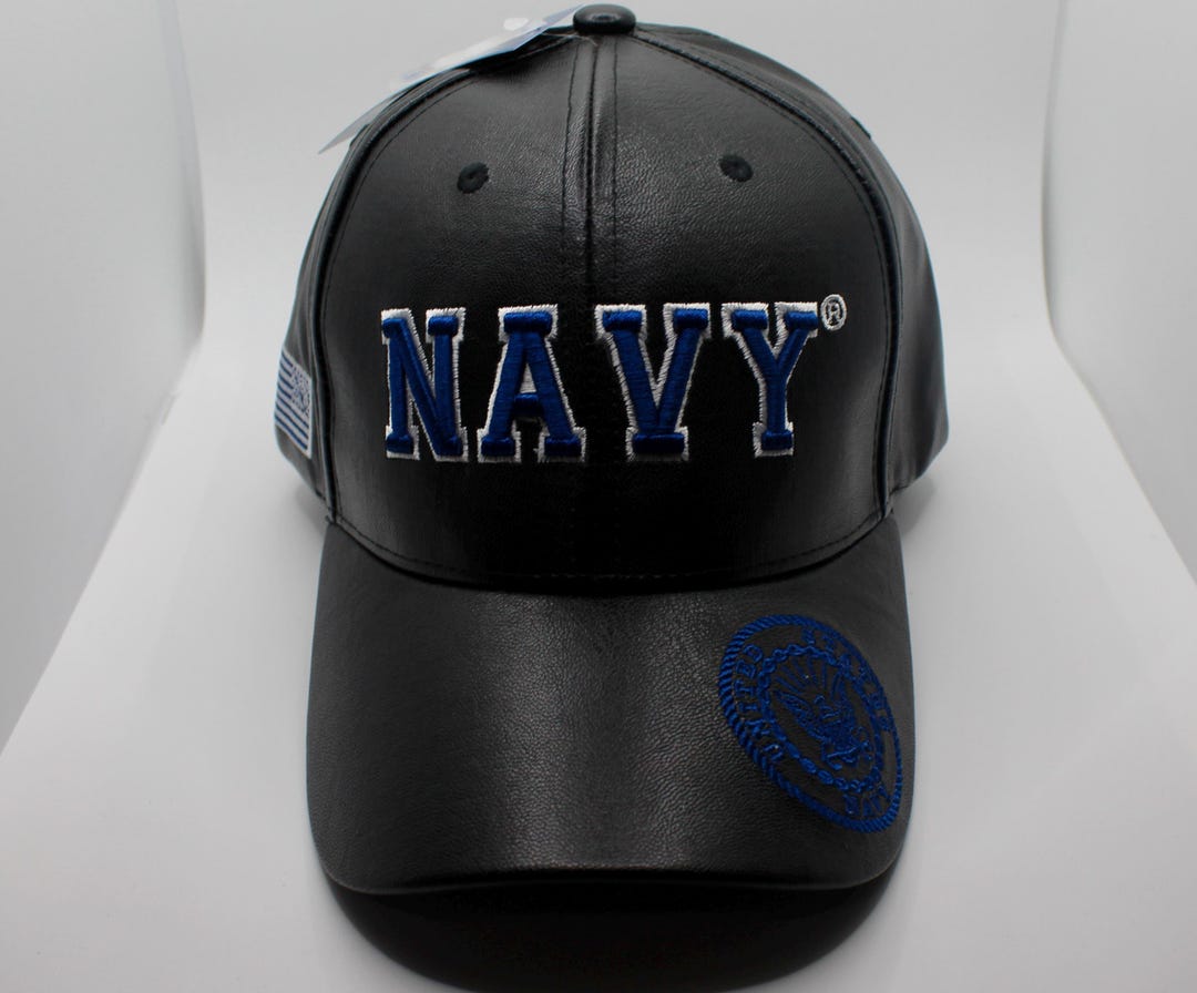 Navy Black Hat. U.S Navy Baseball Hat. US Military Hat. Officially ...