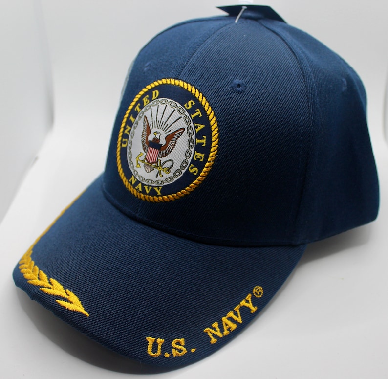U.S. Navy Hat. Navy Logo Cap. US Navy Baseball Hat. Military Hat. Officially Licensed United ...
