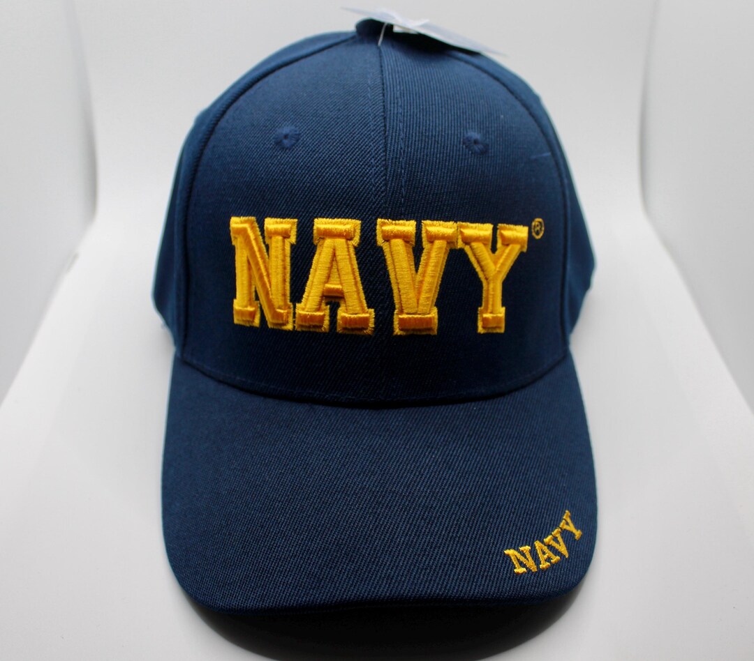 U.S. Navy Hat. Navy Big Letter Cap. US Navy Baseball Hat. Military Hat. Officially Licensed US ...