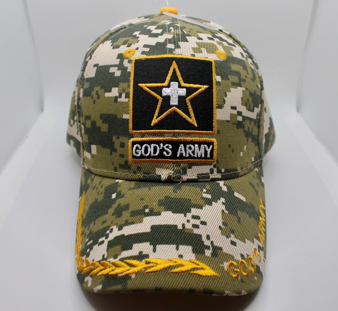 God's Army Camo Hat. Walk With Jesus. Jesus Christ Baseball Cap ...