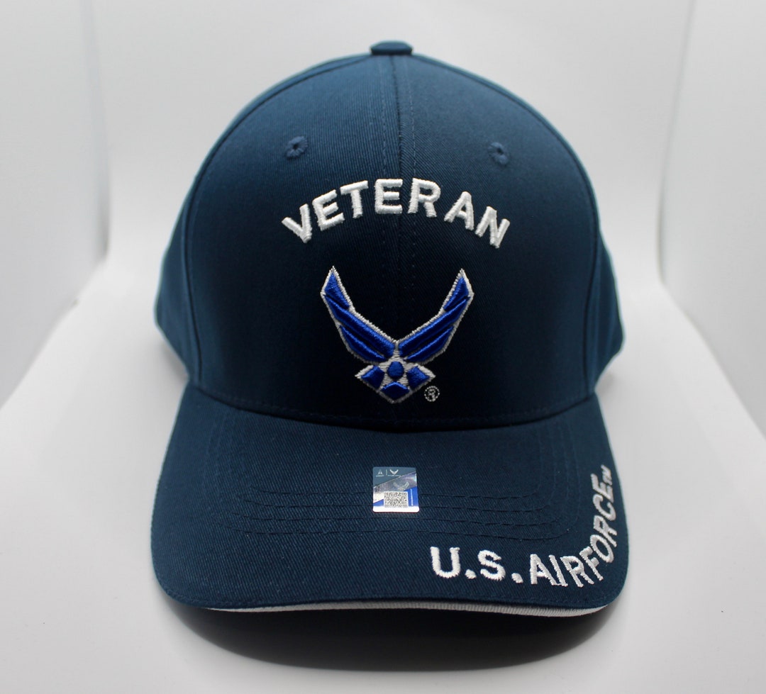 Veteran U.S Air Force Hat. Air Force Logo Cap. Veteran USAF Blue Hat ...