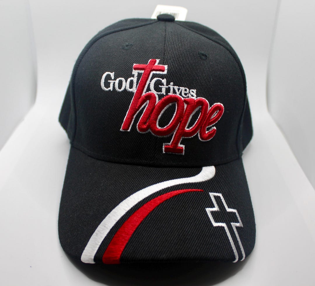 God Gives Hope Hat. I Love Jesus Black Hat. Jesus Baseball Cap ...