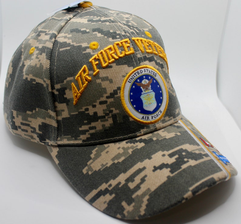 U.S Air Force Veteran Camo Hat. USAF Veteran Cap. Air Force Baseball ...