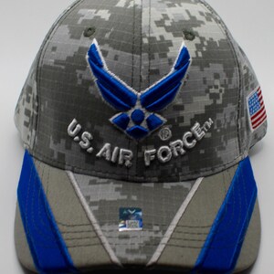 Air Force Camo Hat. US Air Force Blue Logo Camo Cap. Air Force Baseball ...