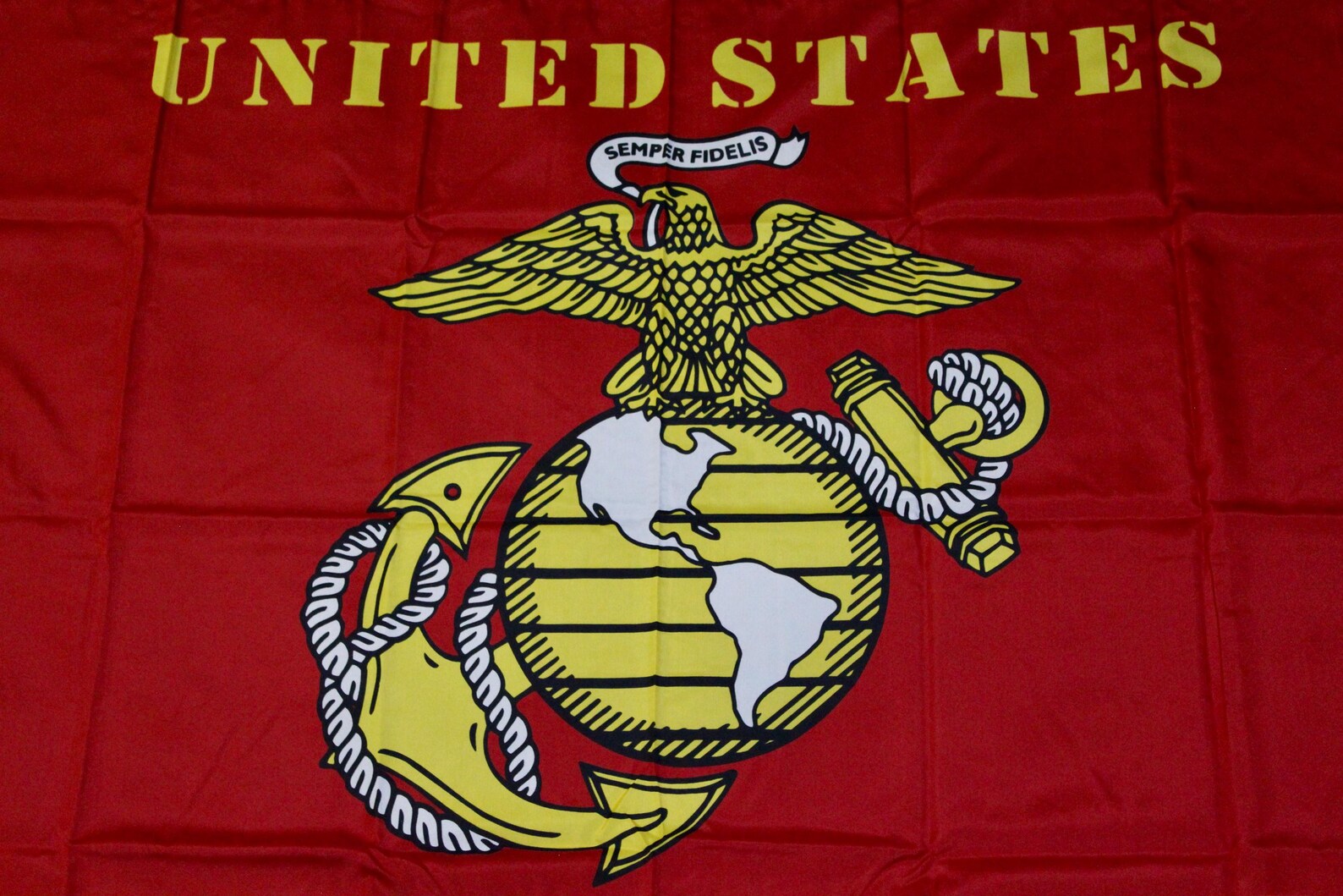 U.S Marines Red Flag. Military 3x5 Marines Flag. Officially Licensed U ...