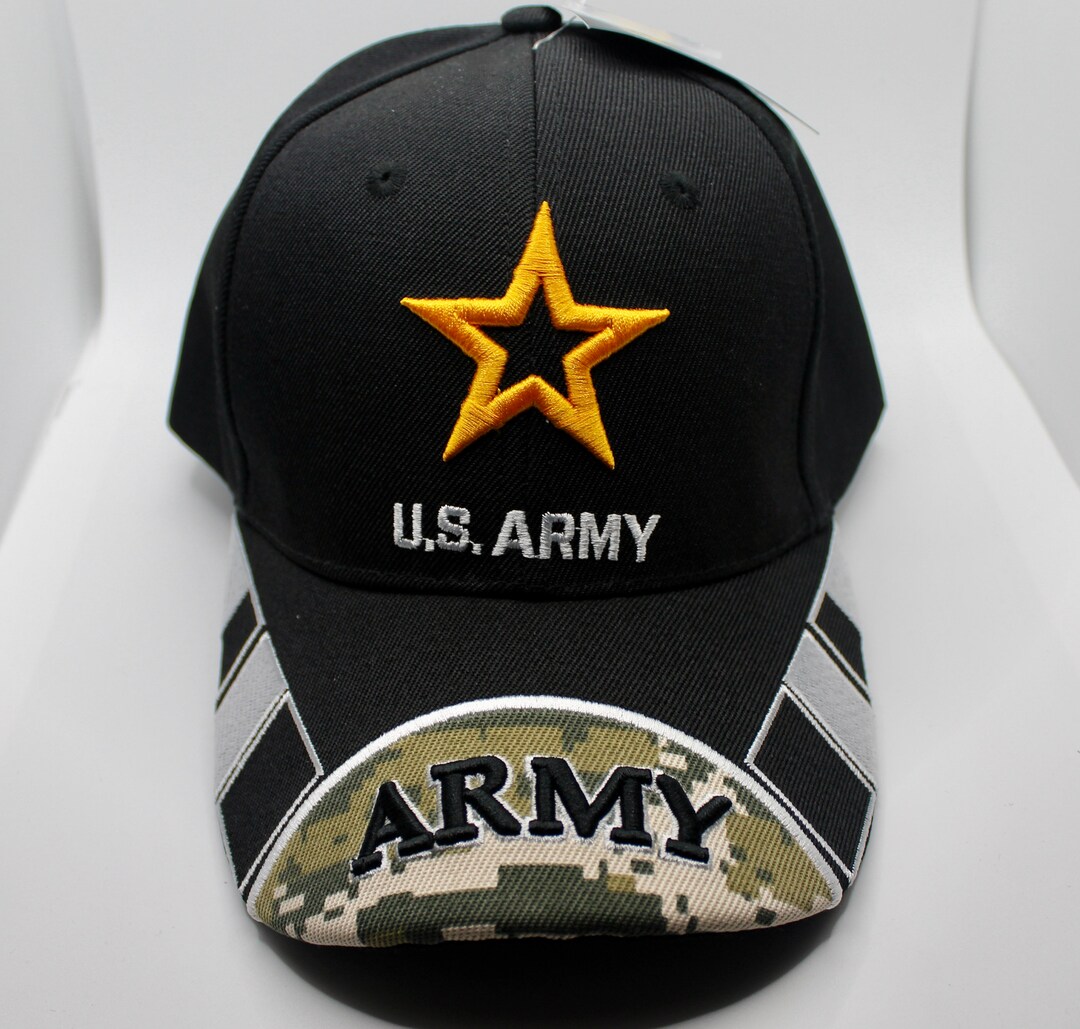 U.S Army Star Black Hat. Star Army Emblem Hat. U.S Army Baseball Hat ...