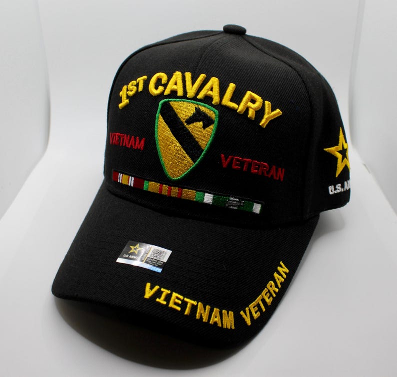 US Army 1st Cavalry Division Hat. Army Vietnam War Veteran Cap. Army ...