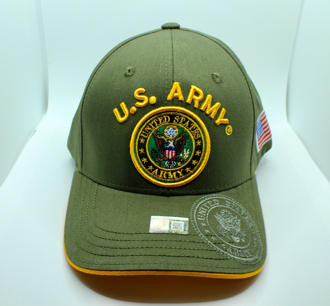 U.S. Army Hat. Army Logo Green Hat. US Army Baseball Hat. Officially ...