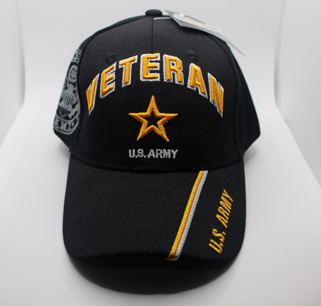Veteran Army Hat. Army Logo Black Hat. US Army Baseball Hat. US Hat ...