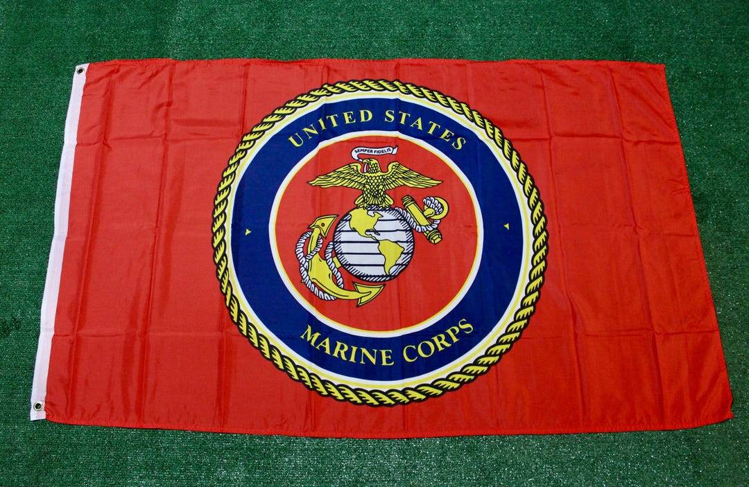 United States Marine Corps Flag. USMC Veteran Flag. 3x5 Marines Vet ...