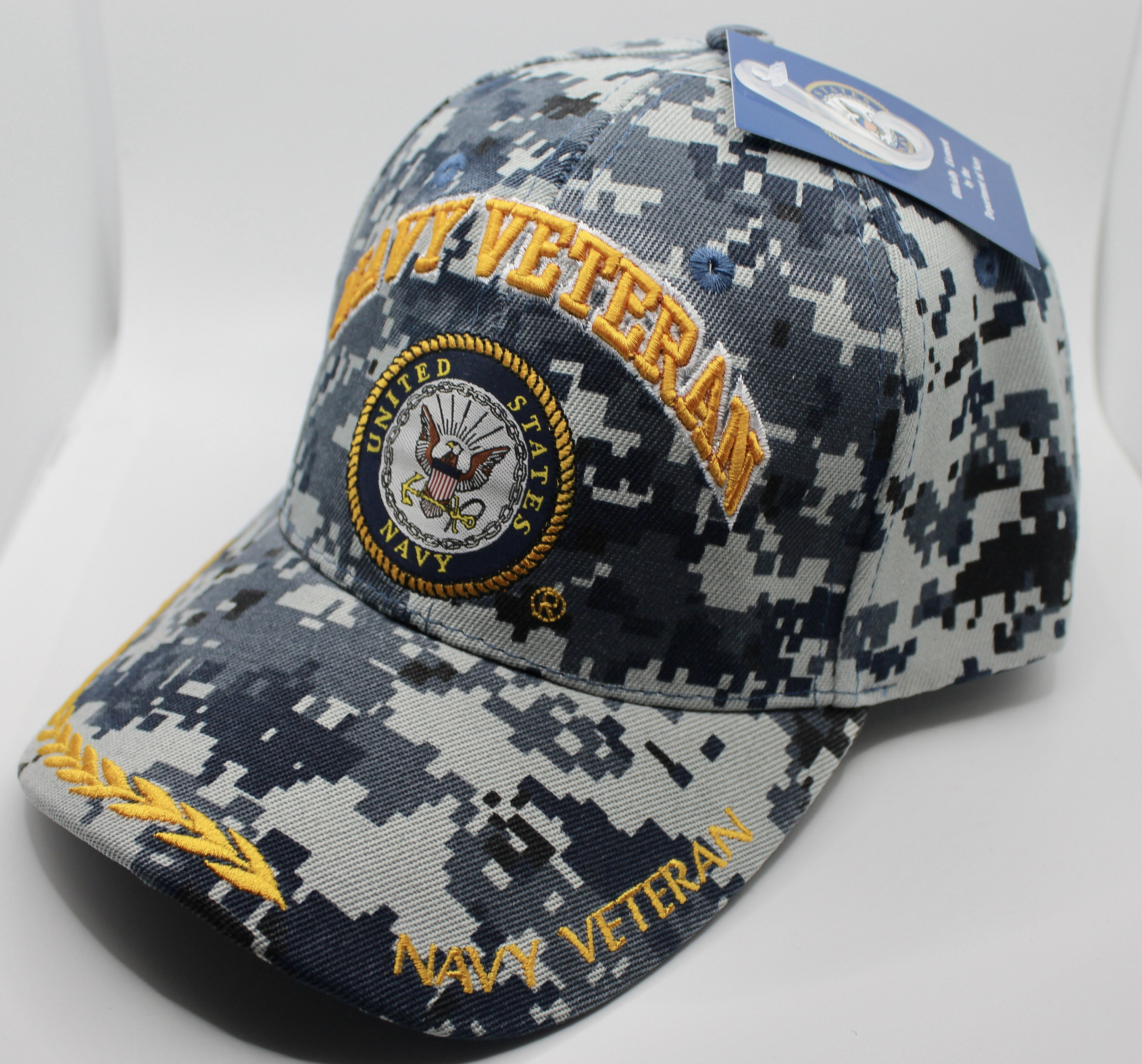 U.S Navy Veteran Camo Hat. Veteran Navy Cap. US Navy Baseball Hat. US ...