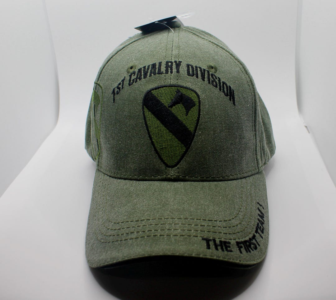 US Army 1st Cavalry Division Hat. Army Cap. Army "the First Team" Hat ...