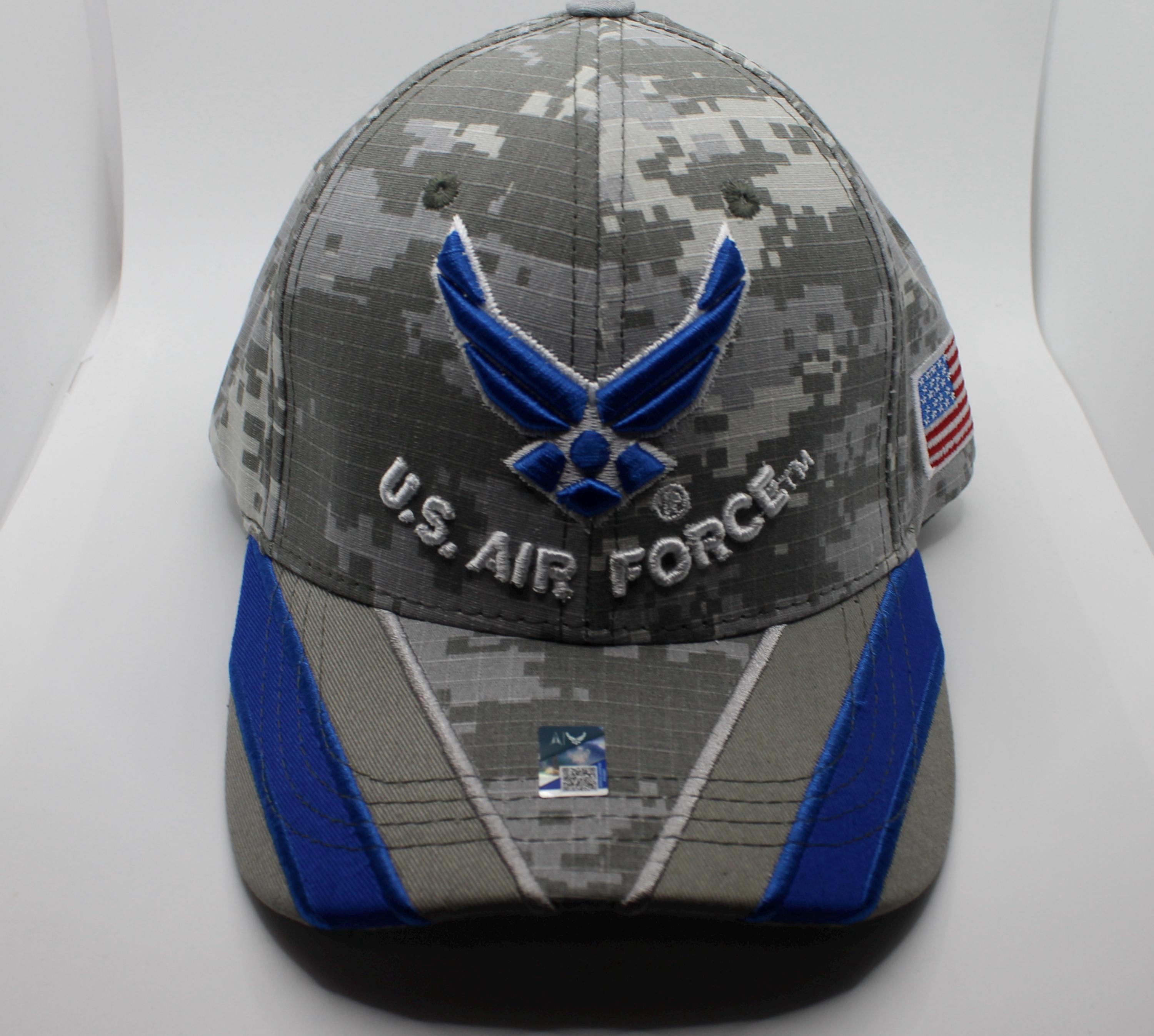 Air Force Camo Hat. US Air Force Blue Logo Camo Cap. Air Force Baseball ...