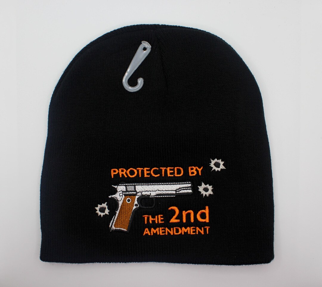 Protected by the 2nd Amendment Beanie. 2nd Amendment Beanie. Black ...