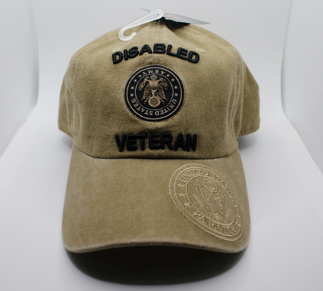 Rare Inverted Army Logo Hat. Disabled Army Vet Hat. Army Baseball Hat ...
