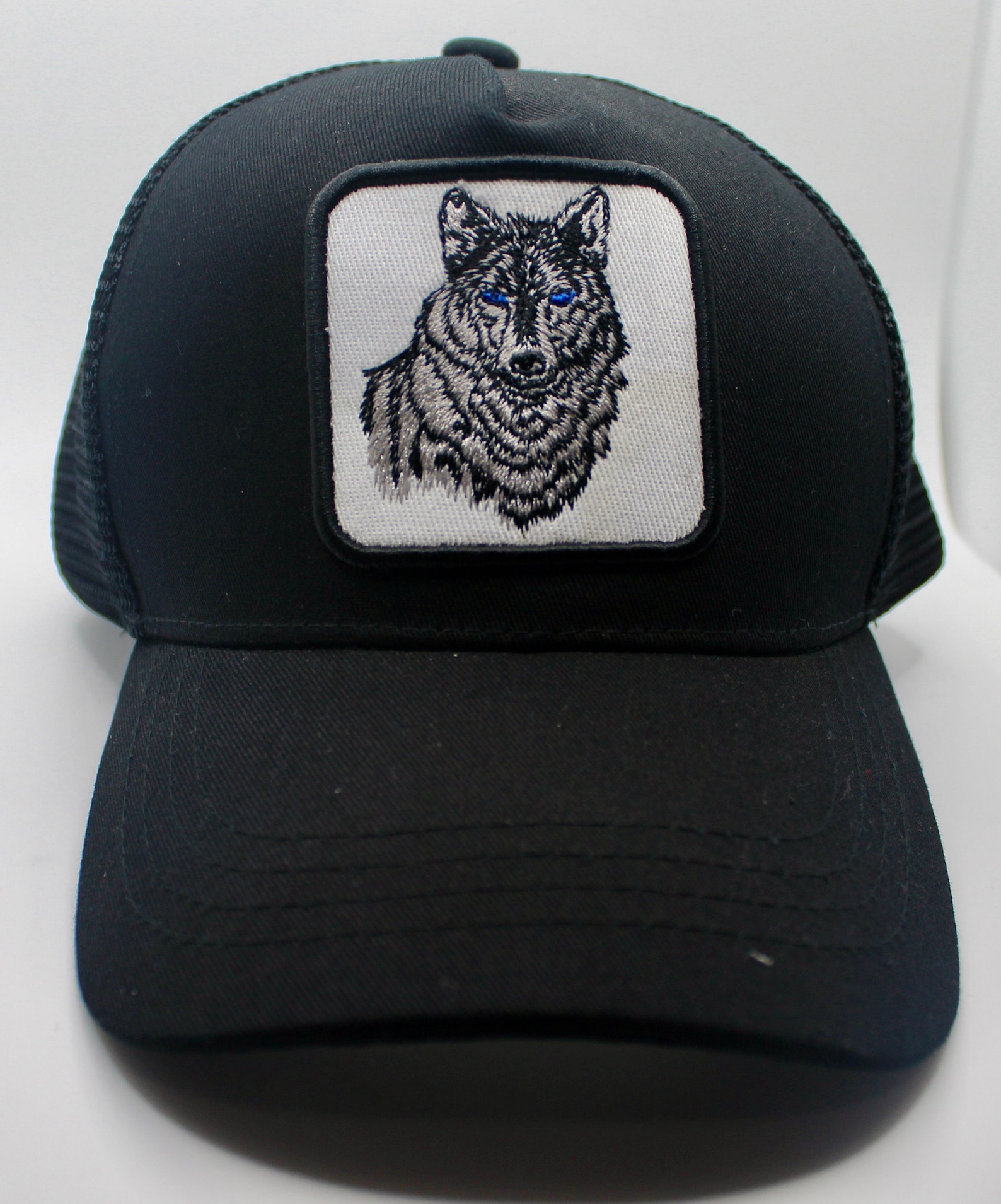 Wolf Baseball Black Hat. Majestic Wolf Embroidered Baseball Hat. Wild ...