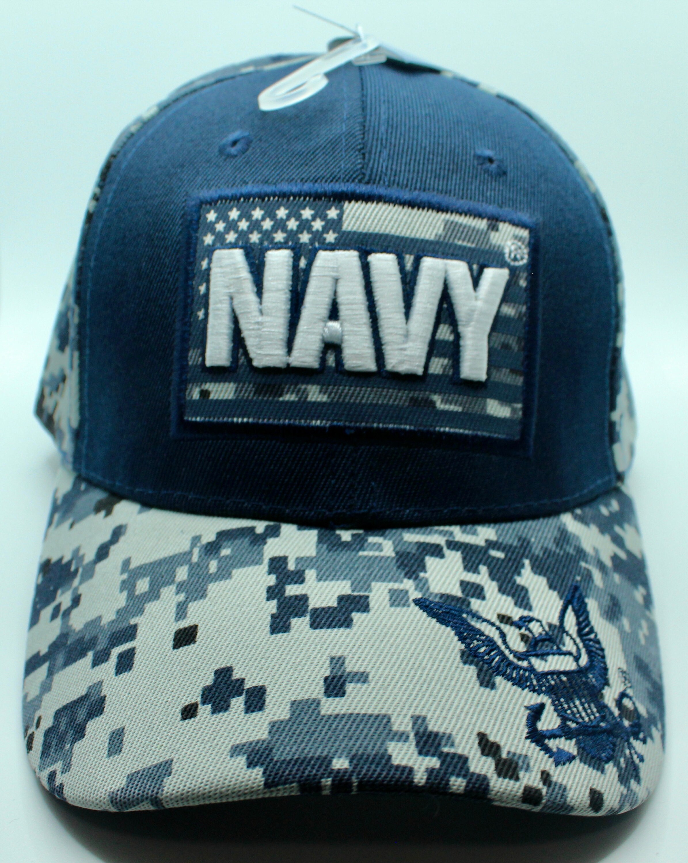 Navy American Flag Hat. Navy Flag Cap. US Navy Baseball Hat. US ...