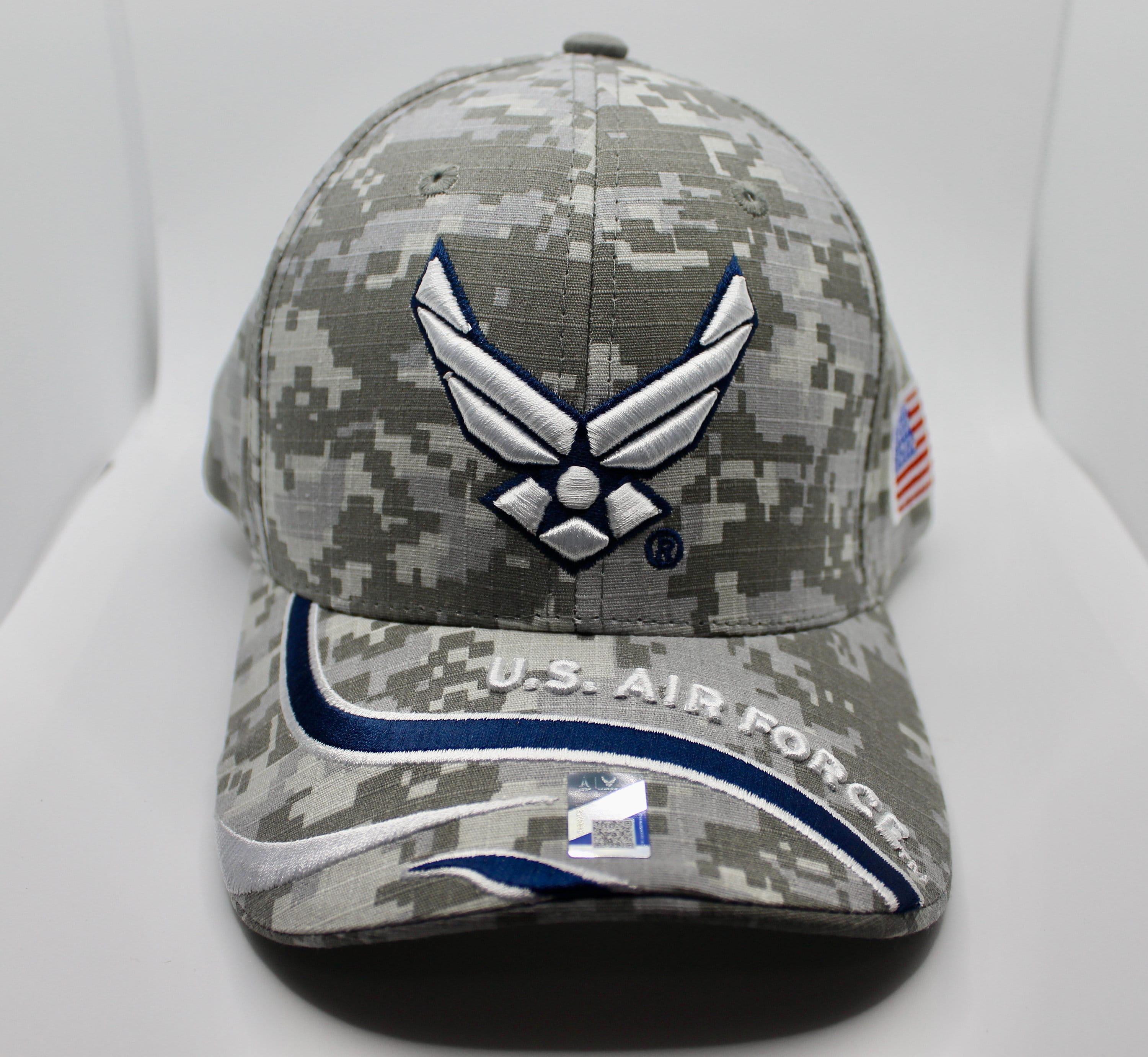 U.S Air Force Camo Hat. Air Force White Logo Cap. US Air Force Baseball ...