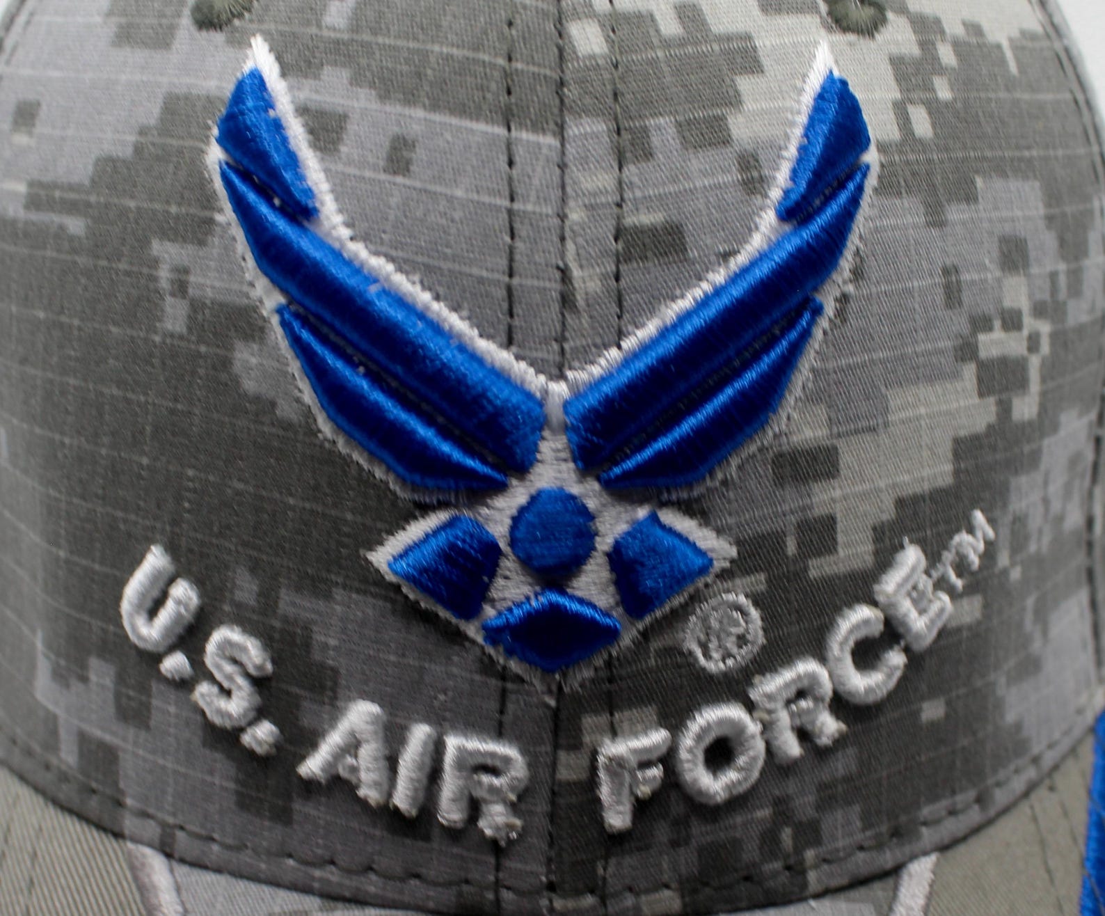 Air Force Camo Hat. US Air Force Blue Logo Camo Cap. Air Force Baseball ...