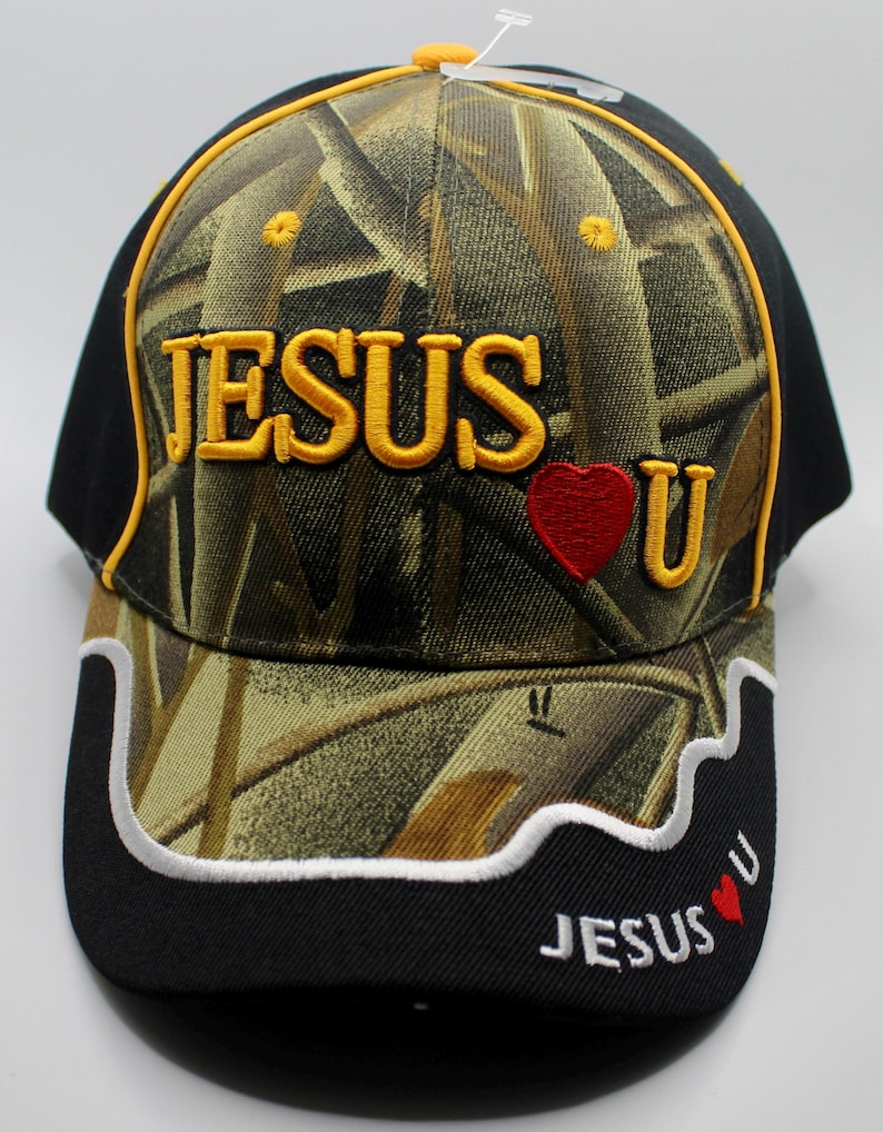 Jesus Loves You Hat. Jesus Christ Baseball Cap. Christian Camo Hat ...
