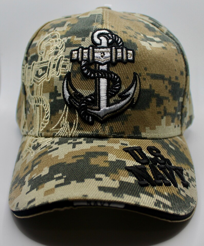 U.S Navy Anchor Hat. U.S. Navy Camo Cap. Anchor US Navy Baseball Hat ...