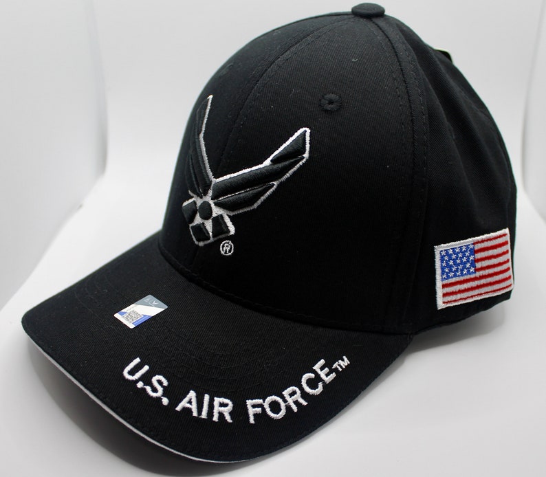 U.S Air Force Black Hat. Air Force Logo Cap. Air Force Baseball Hat ...