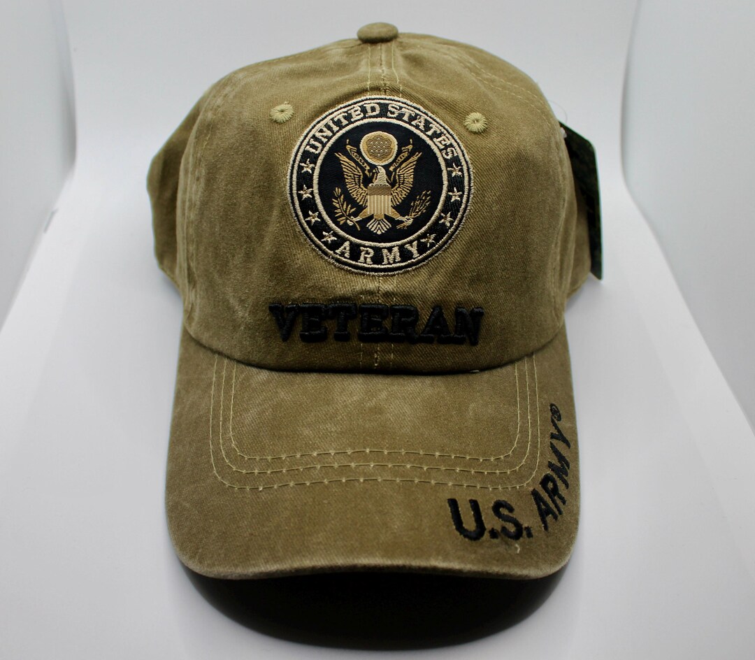 Veteran Army Hat. Army Logo Brown Hat. US Army Baseball Hat. US Hat ...