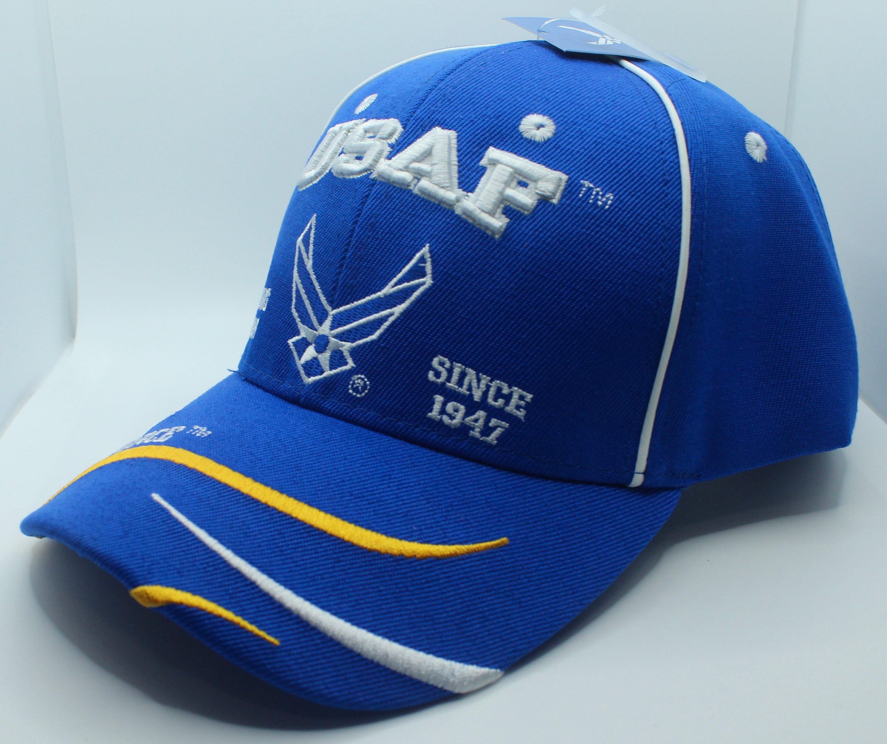 U.S Air Force Light Blue Hat. Air Force Logo Cap. USAF Defending ...