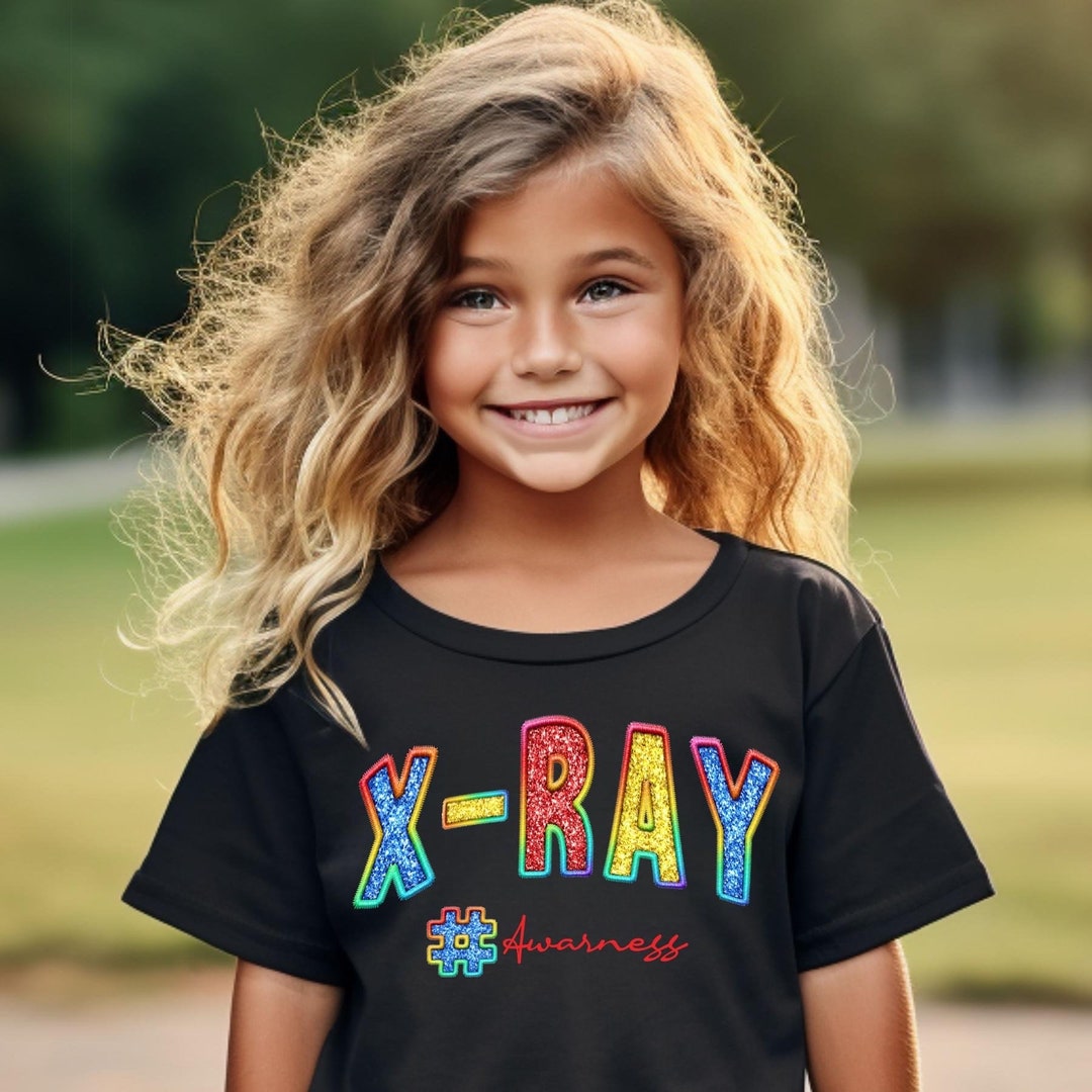 Faux Embroidery X-ray Autism Awareness Digital PNG - Etsy