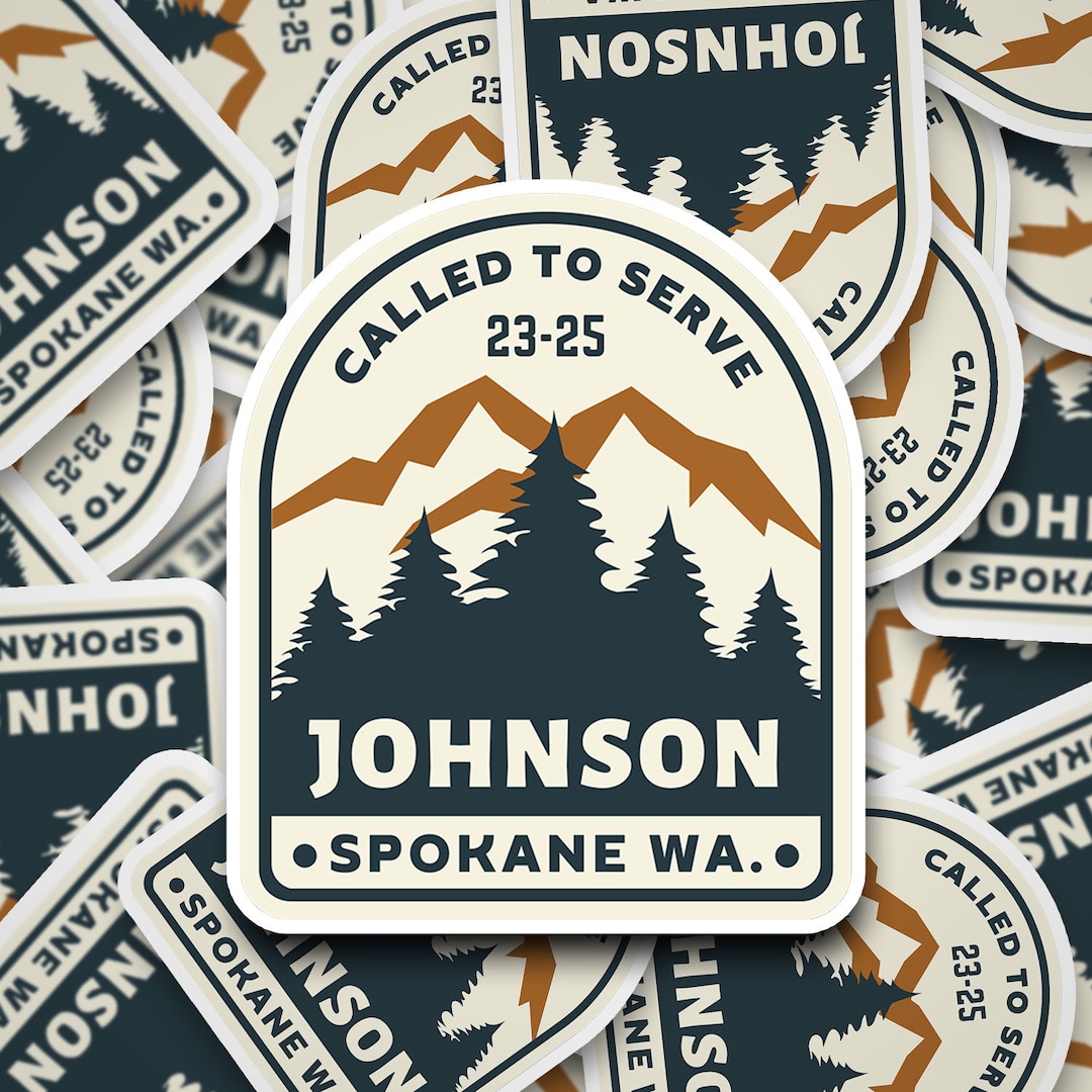 Custom LDS Mission Sticker Mountains, Vinyl Waterproof Sticker ...