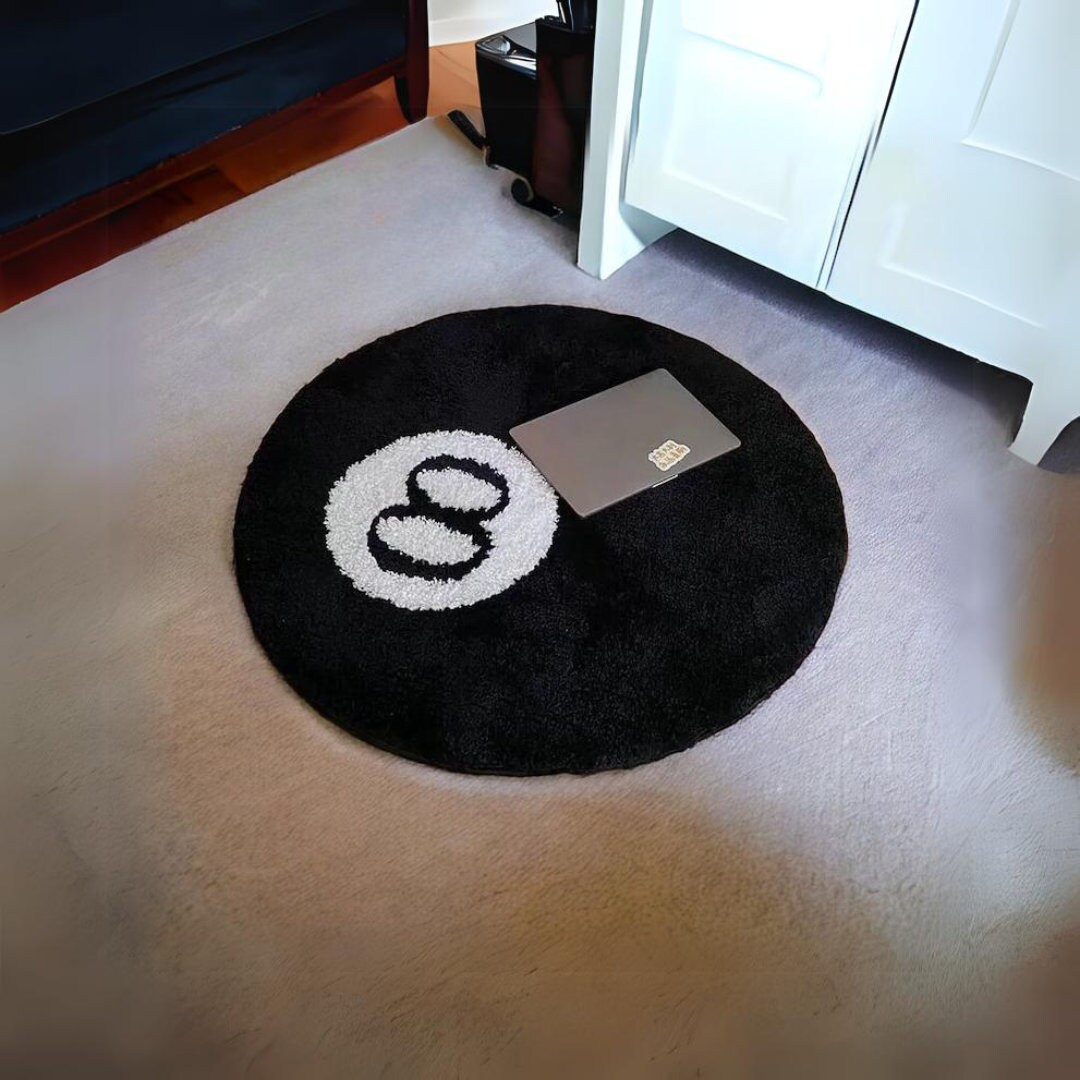 STUSSY 8 Ball Rug Unique Indoor Home Decoration for Bedroom - Etsy