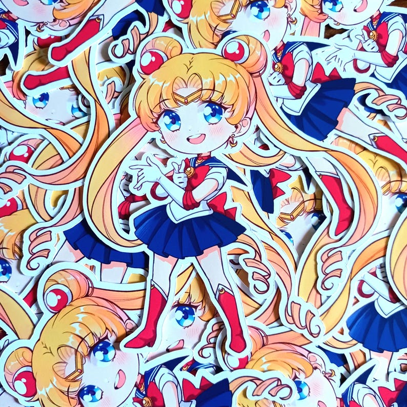 Sailor Moon Chibi Stickers - Etsy