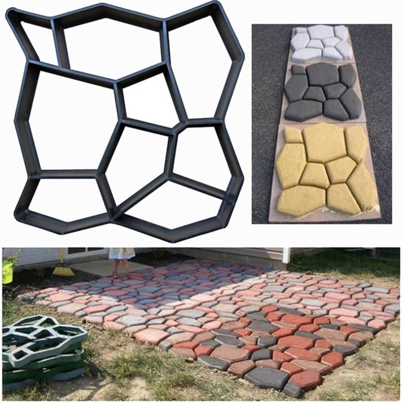 DIY Paving Mold Path Maker for Home Garden Brick Mold Concrete Form ...