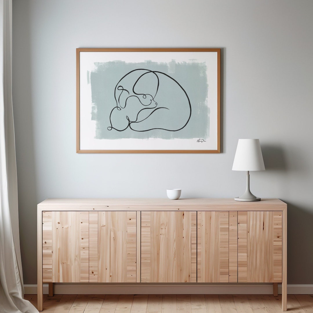 Bear and Cub Line Art, Line Drawing Print, Polar Bears Artwork ...