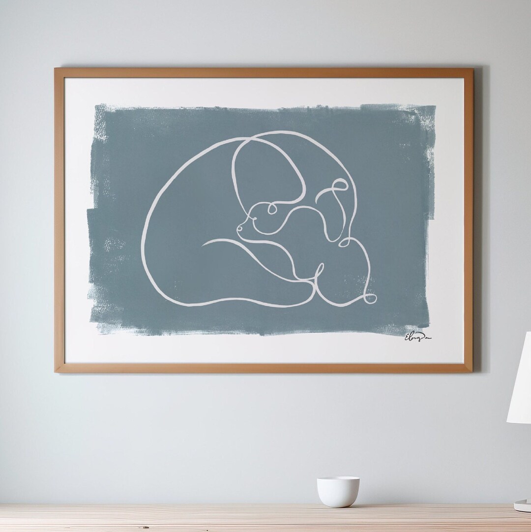 Bear and Cub Line Art, Line Drawing Print, Polar Bears Artwork ...