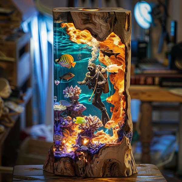 Resin Night Light - Etsy