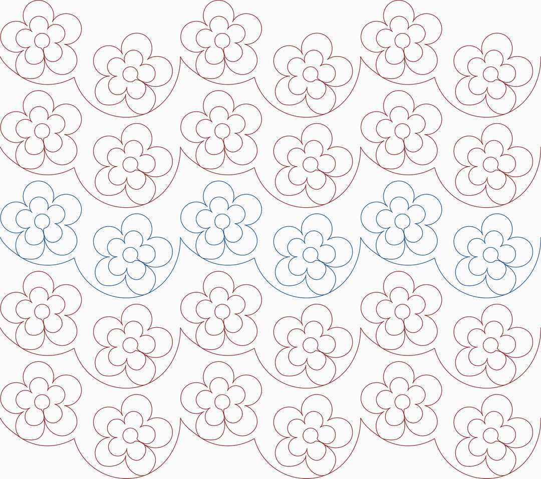 PRIMAVERA Longarm Patterns, Pantographs, Quilting Design, Digital Long ...