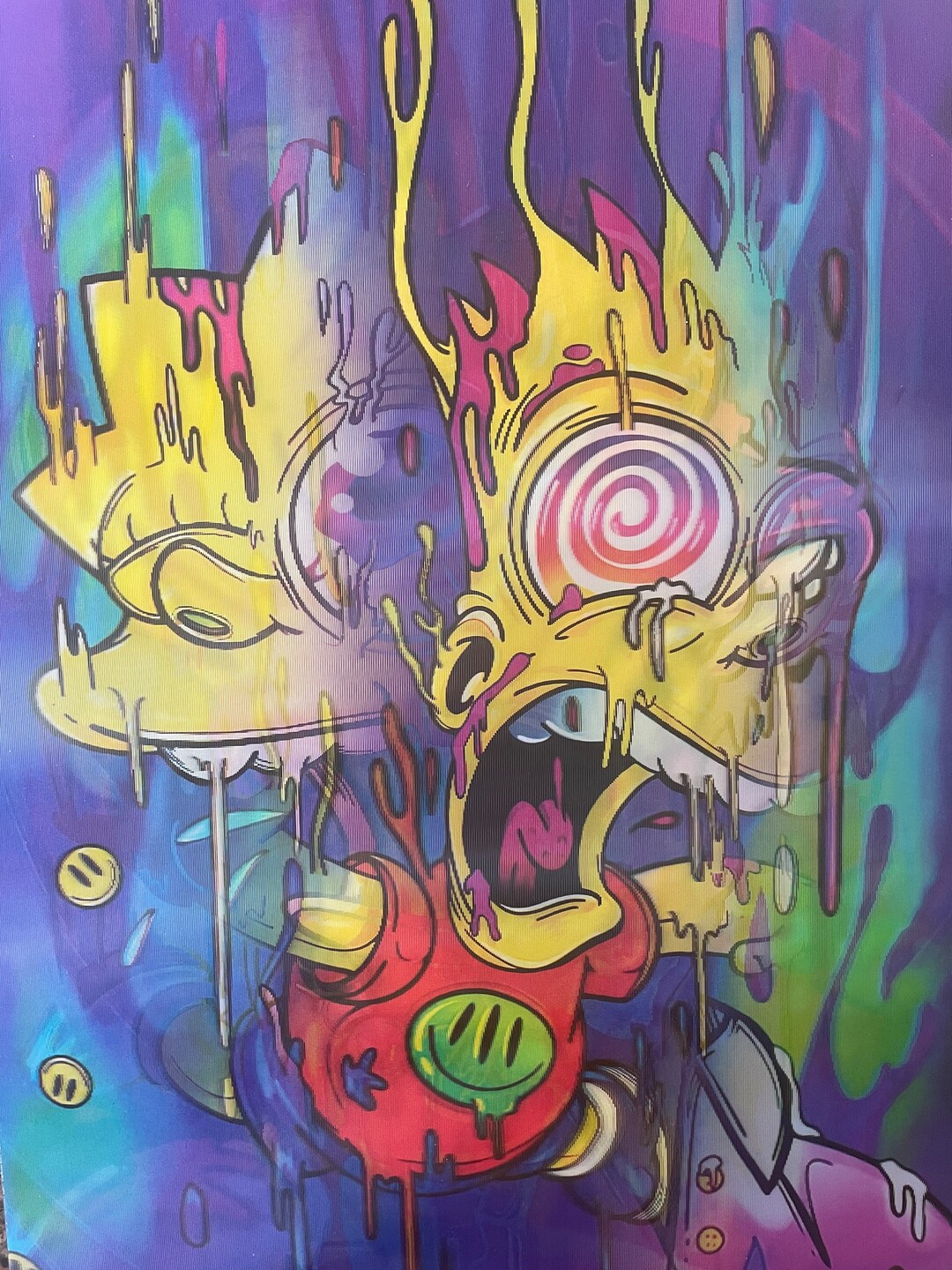 Cartoon Holographic Poster - Etsy