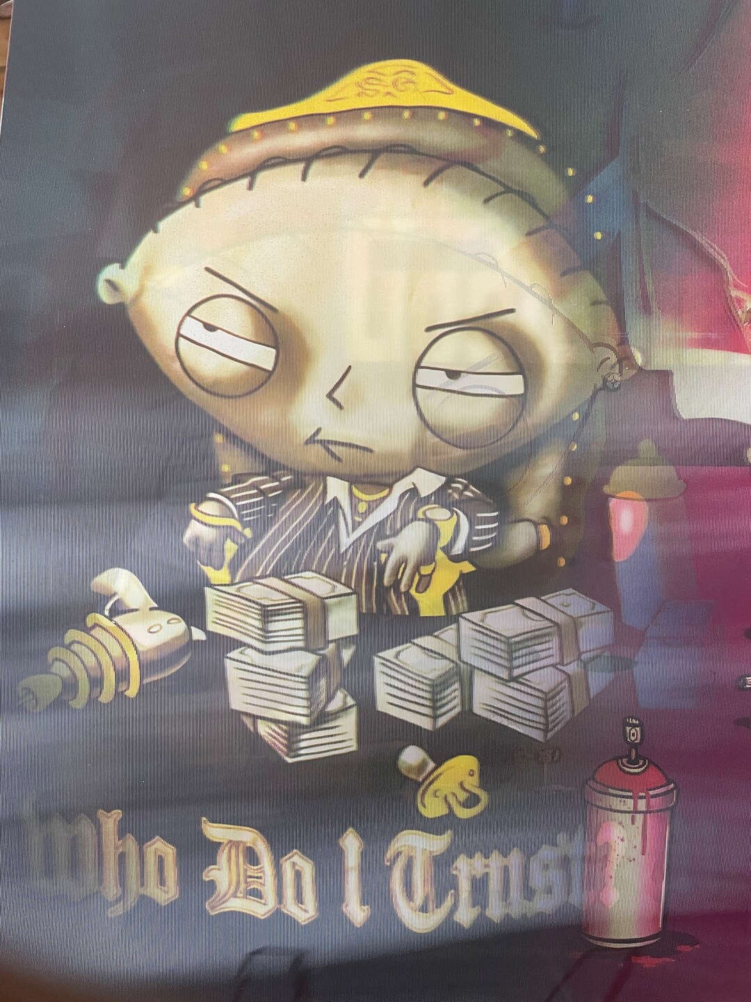Cartoon Holographic Poster - Etsy