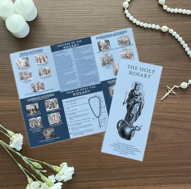 How to Pray the Holy Rosary Pamphlet (with Scriptural References) Set ...