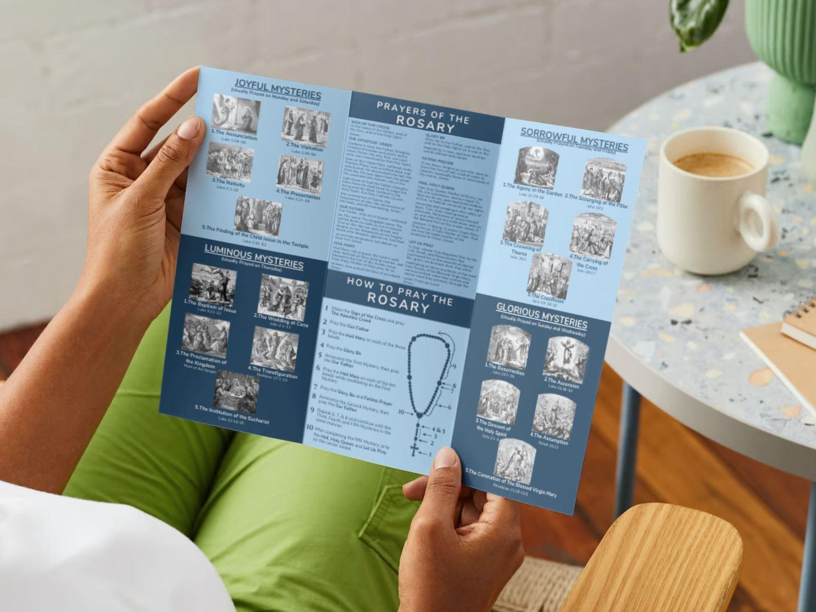 How to Pray the Holy Rosary Pamphlet (with Scriptural References) Set ...